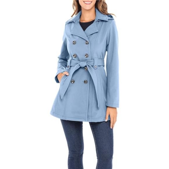 Jackets & Coats | Sebby Collection Womens Soft Shell Trench Coat With ...